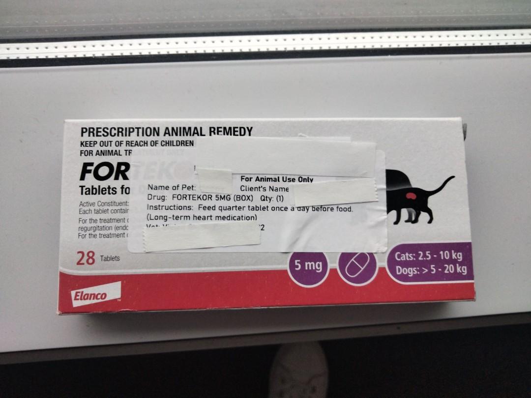 Fortekor flavour 5mg tablets for dogs and cats., Pet Supplies, Health ...