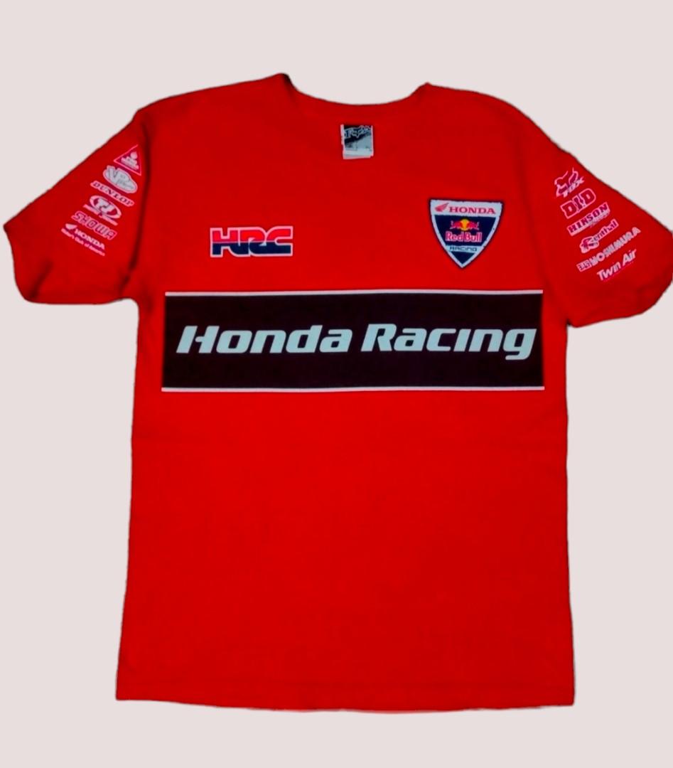 FOX Red Bull HRC Honda Racing T-Shirt, Men's Fashion, Tops & Sets ...