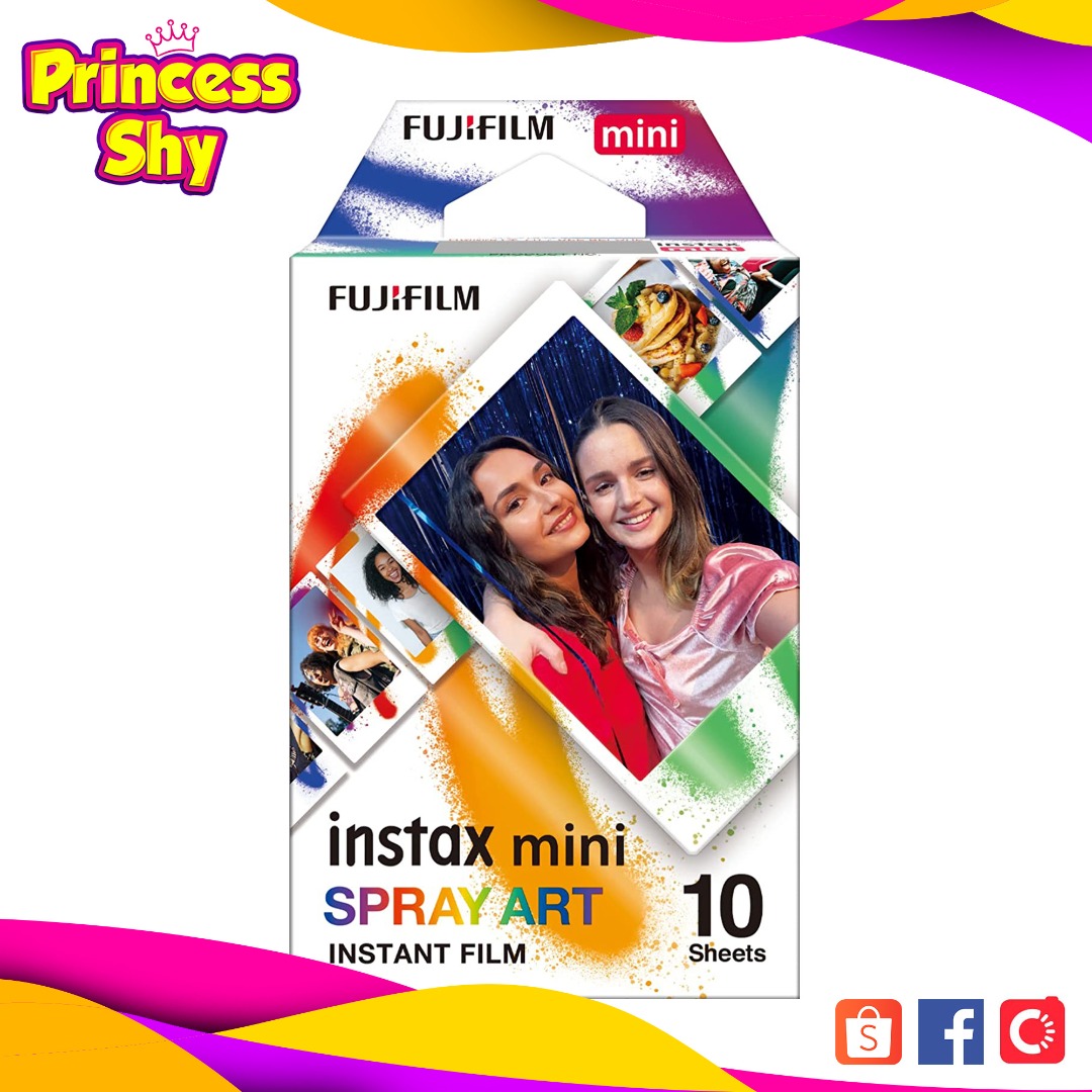 Fujifilm Instax Mini Instant Film 10 sheets - Spray Art, Photography, Cameras on Carousell