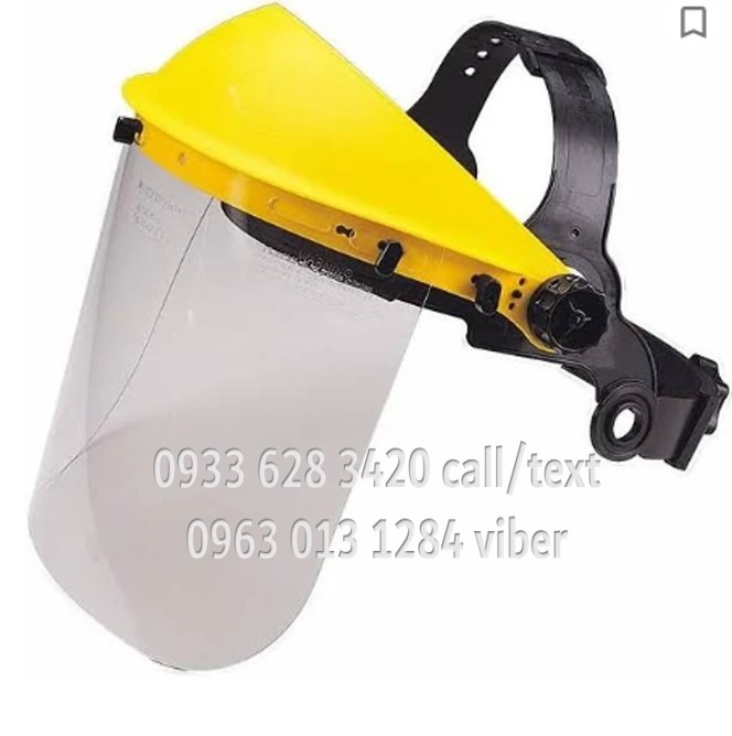 Full face Shield Yellow, Health & Nutrition, Face Masks & Face Shields ...