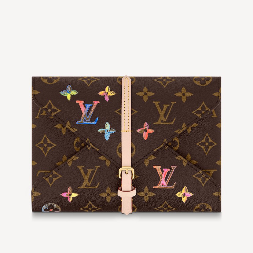 GI0674 LV COLOR POUCH, Luxury, Bags & Wallets on Carousell