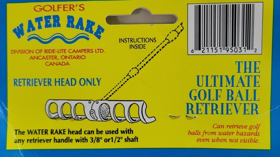 Golf Ball Rake Water Ball Picker Pond Ball Retriever with 6-ball Head ...