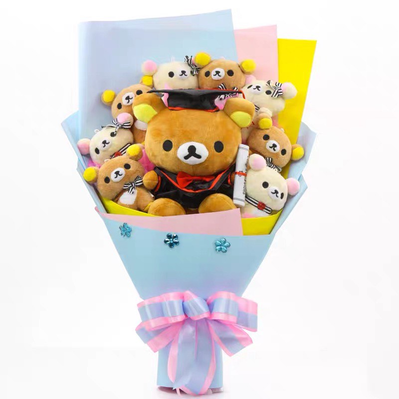 Graduation Rilakkuma Bouquet, Hobbies & Toys, Stationery & Craft ...
