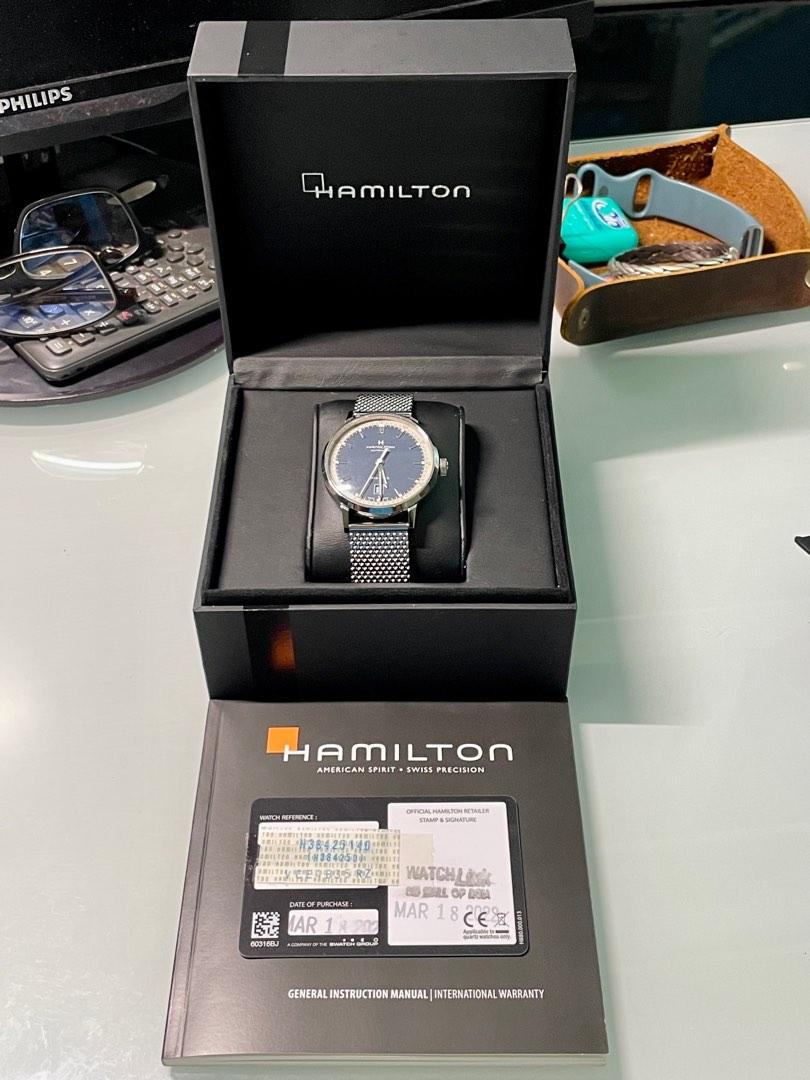 Hamilton Intra-matic Automatic - Blue Dial, Men's Fashion, Watches ...
