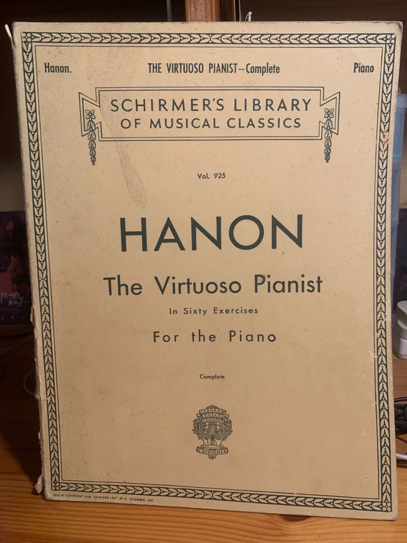Hanon, The Virtuoso Pianist in Sixty Exercises for the Piano, Vol. 925 ...