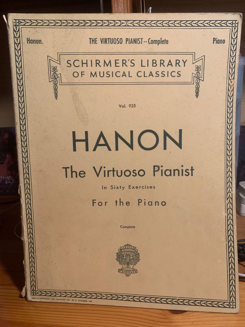 Hanon, The Virtuoso Pianist in Sixty Exercises for the Piano, Vol. 925 [Schirmer’s Library of ...
