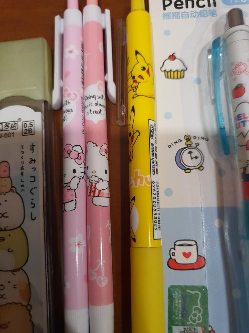 Hello kitty / Pikachu mechanical pencpil n sanrio / Miffy pencil leads ...