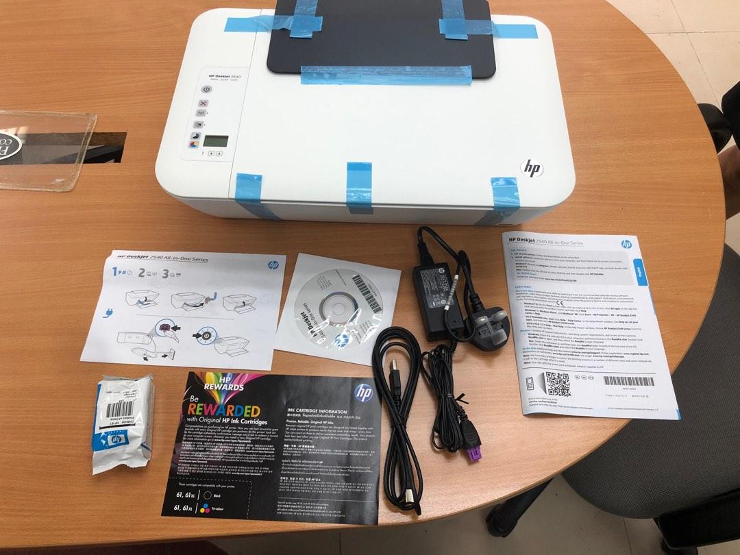 HP Deskjet 2540 All-in-One Printer, 電腦＆科技, 打印機及影印機 - Carousell