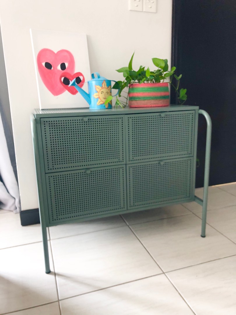 Ikea Nikkeby cabinet in sage green, Furniture & Home Living, Furniture, Shelves, Cabinets ...