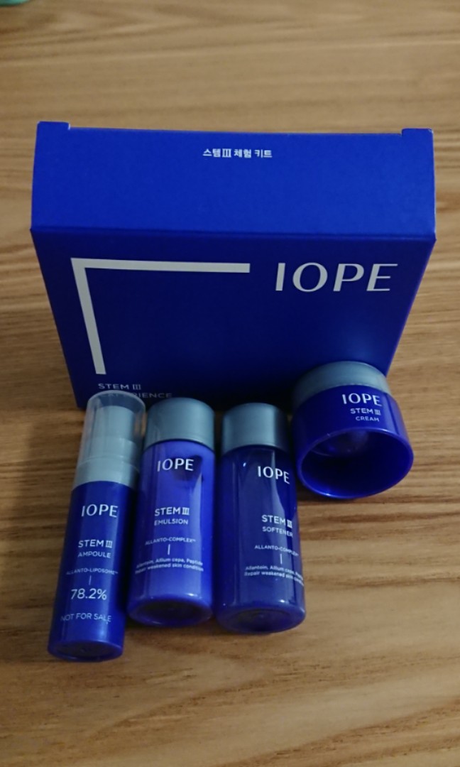 IOPE Stem III sample set, 美容＆化妝品, 健康及美容 - 皮膚護理, 面部 - 面部護理 on Carousell