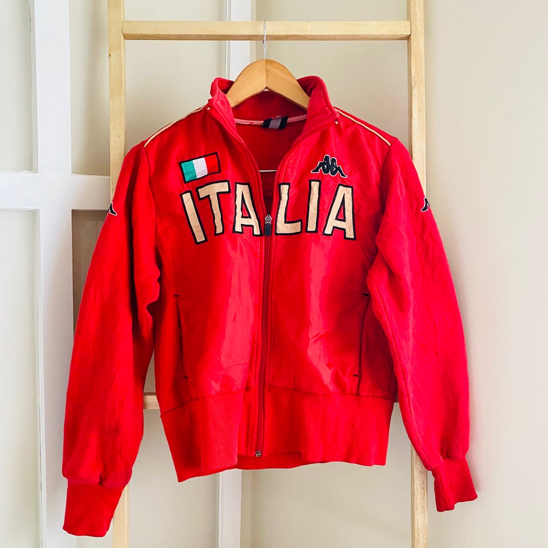 Kappa Italia Zip Embroidered Jacket, Women's Fashion, Coats, Jackets ...