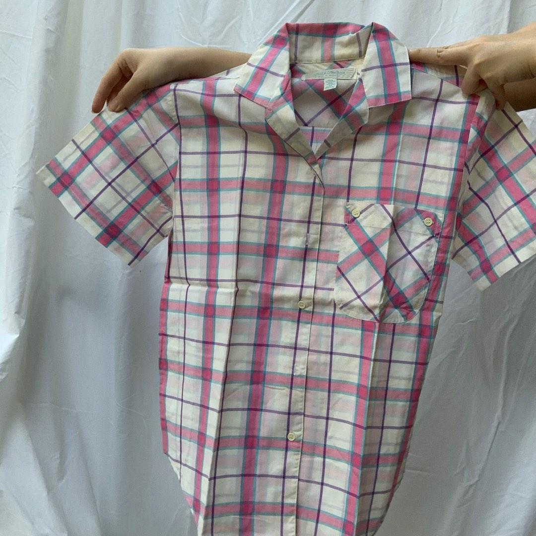Kotak kotak checkered pink purple blue ungu biru plaid motif pattern ...
