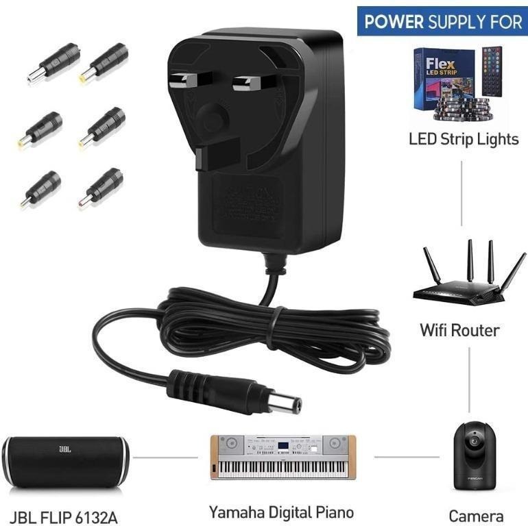 KFD Universal 12V 2A UK Mains Charger for Roberts Stream 93i 83i 94i ...