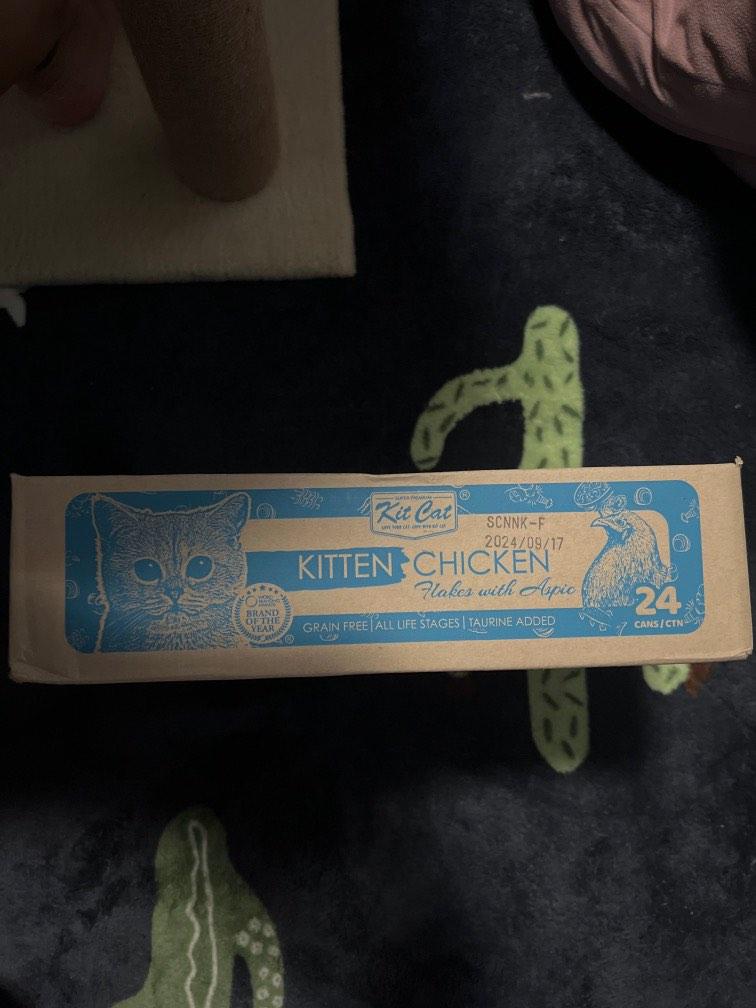 Kit Cat chicken flavour for kitten, Pet Supplies, Pet Food on Carousell