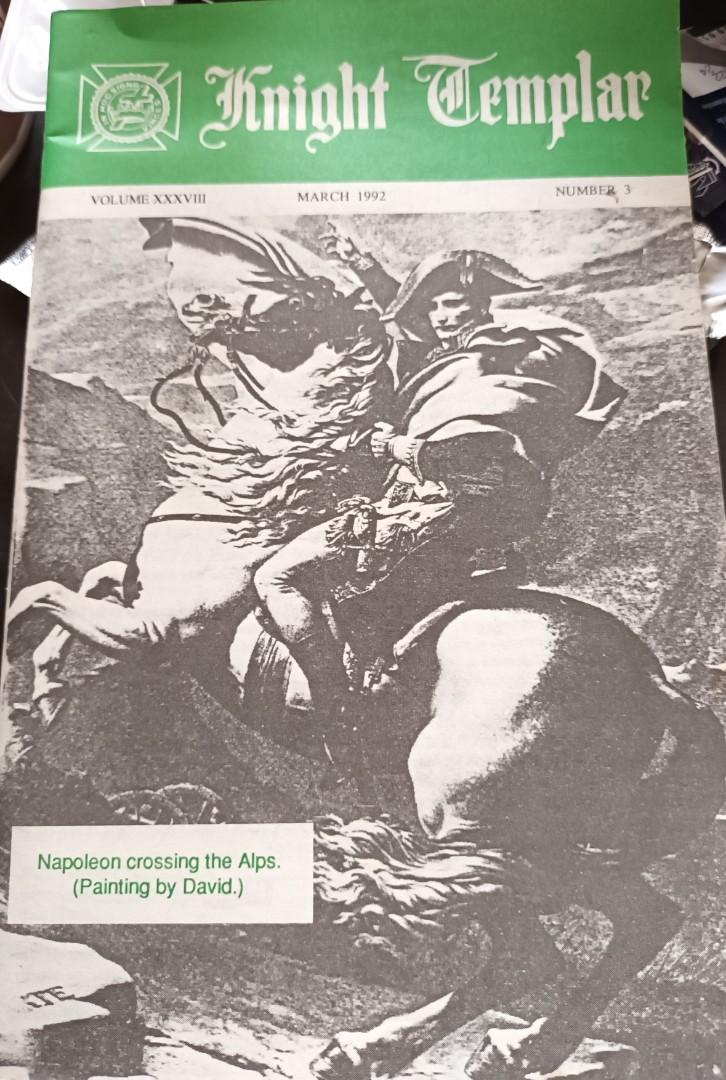 Knights Templar Monthly Publication Pamphlet Mason Masonic, Hobbies ...