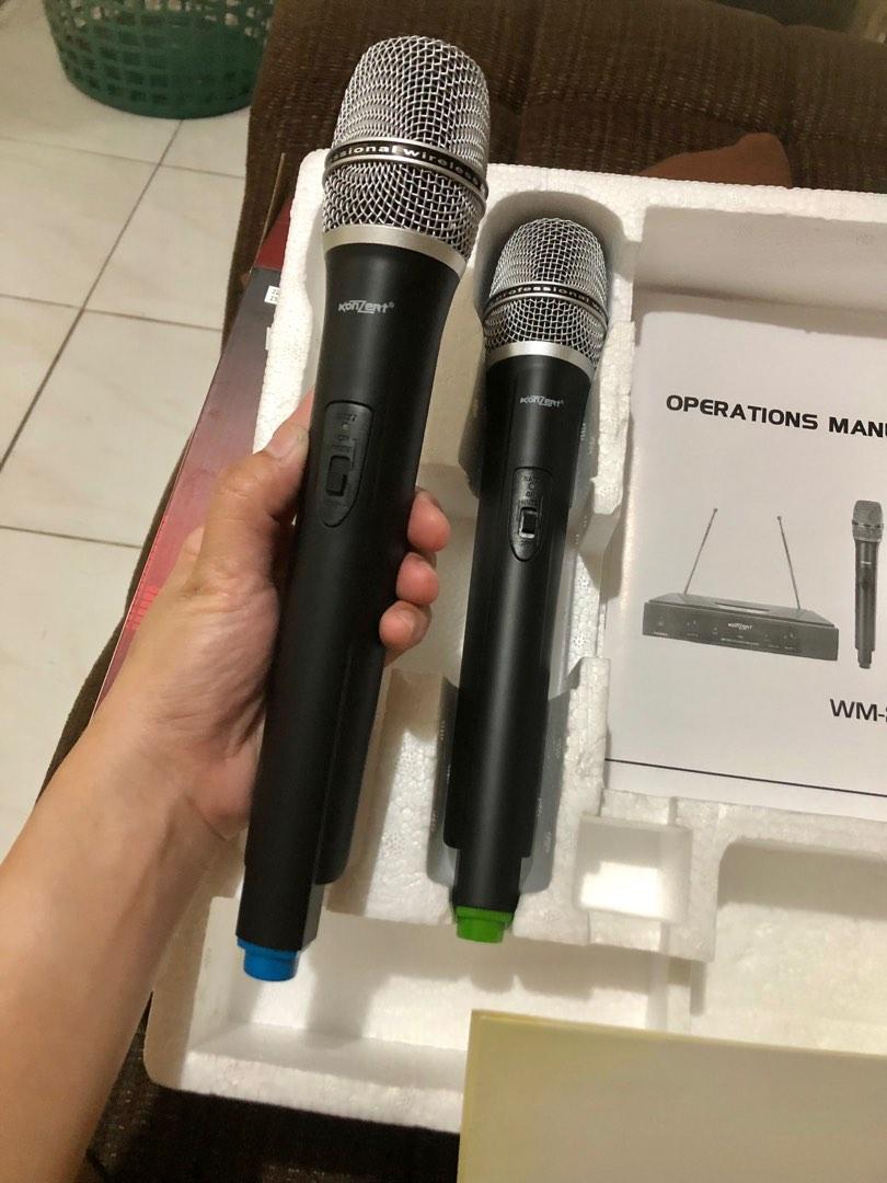 Konzert dual wireless microphone, Audio, Microphones on Carousell