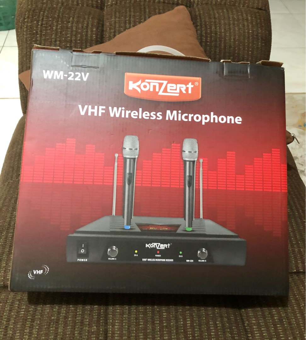 Konzert dual wireless microphone, Audio, Microphones on Carousell
