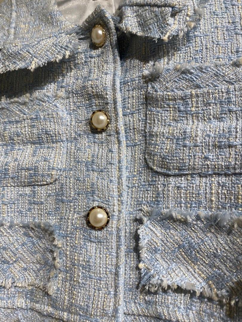 Light Blue tweed set, Women's Fashion, Dresses & Sets, Sets or ...