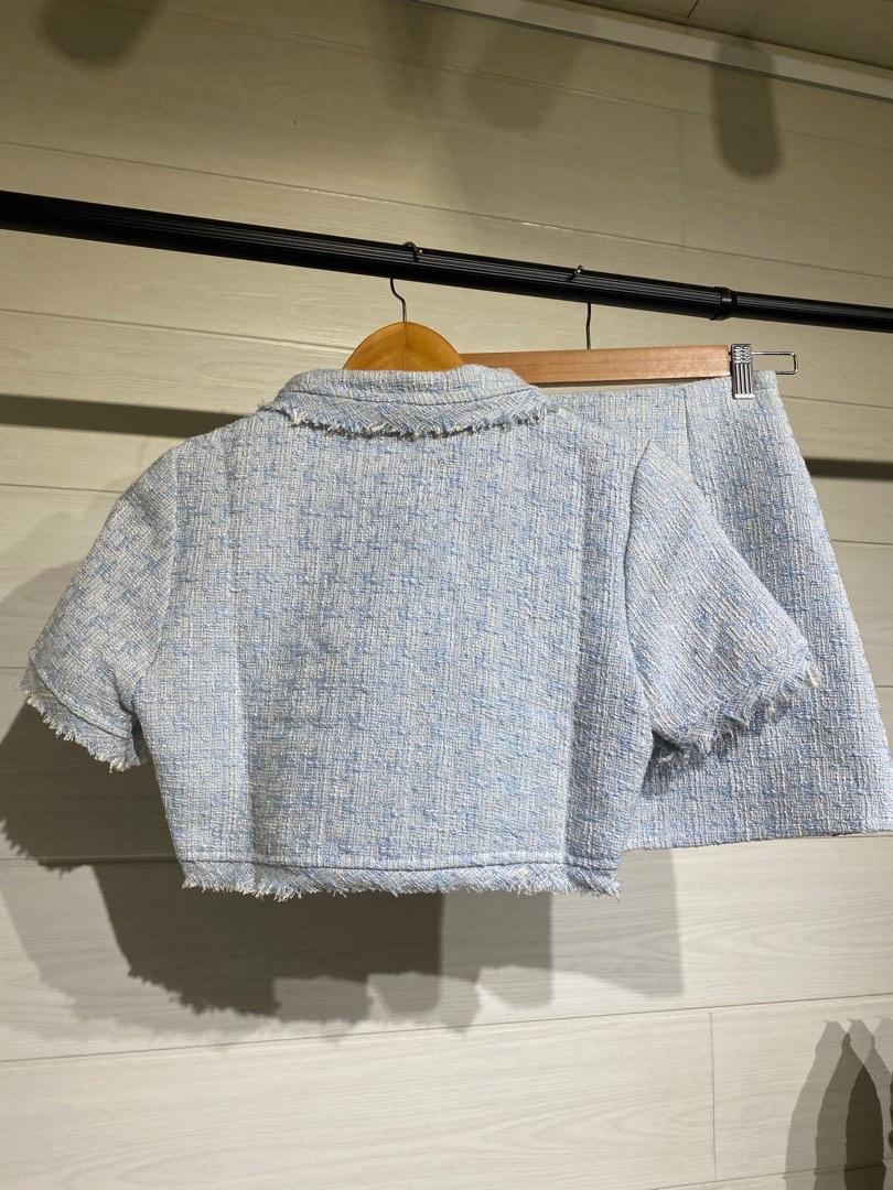 Light Blue tweed set, Women's Fashion, Dresses & Sets, Sets or ...