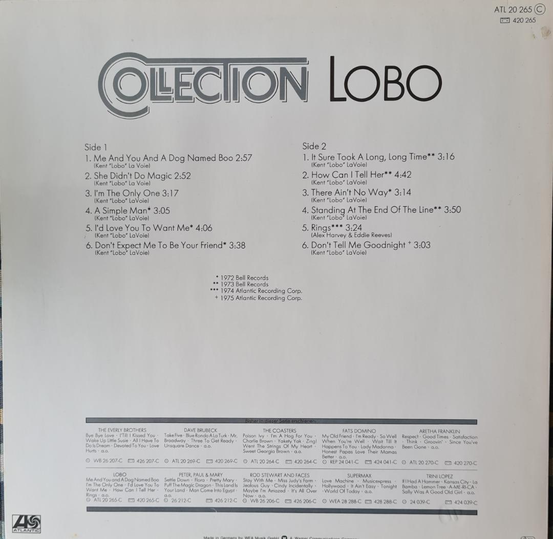 Lobo – Collection Vinyl, LP, Compilation, Reissue Early 80s Germany ...