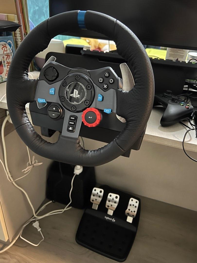 Logitech G29 Steering Wheel (Bought September), Video Gaming, Gaming ...