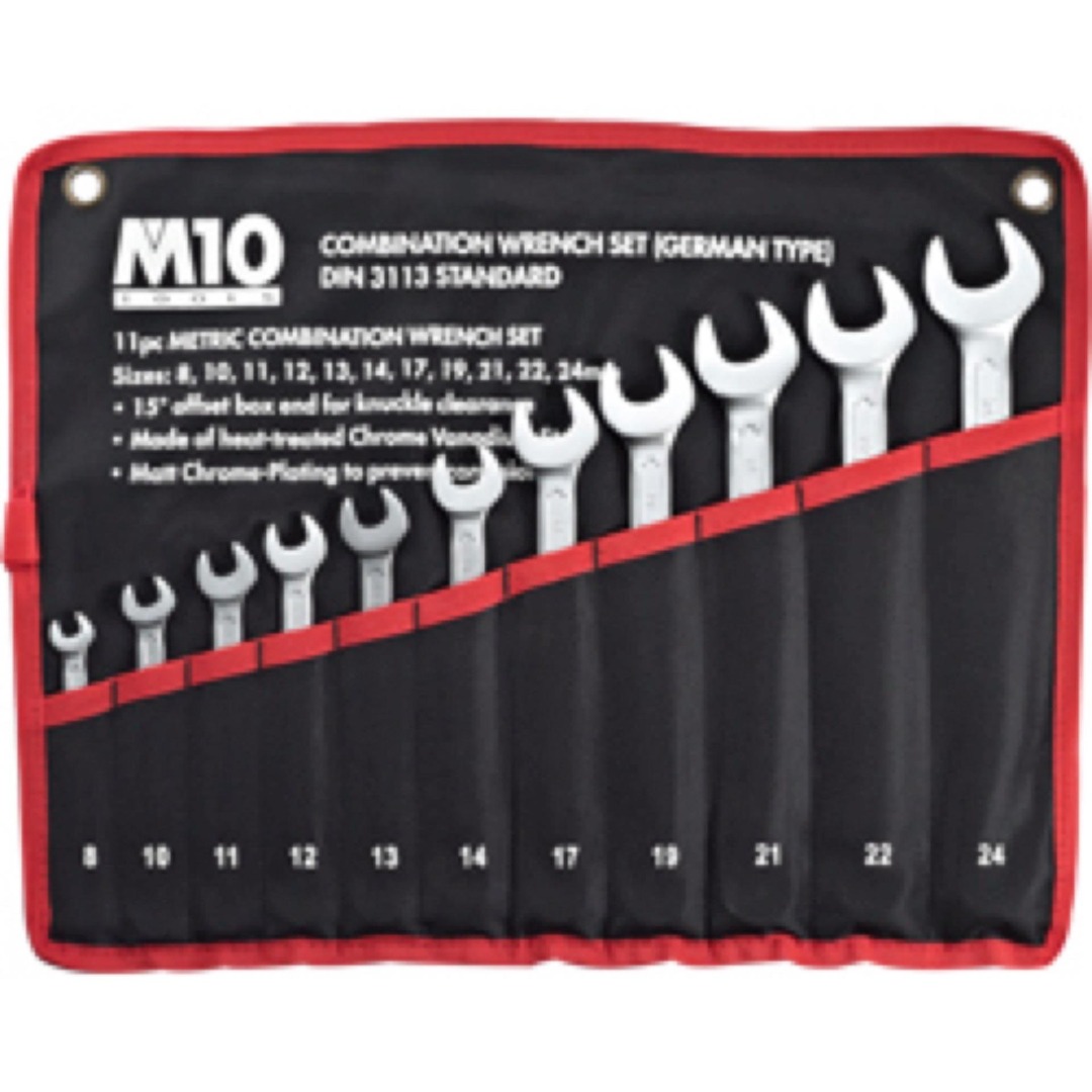 M10 11 pc. Combination Wrench 8 to 24mm, Furniture & Home Living, Home ...