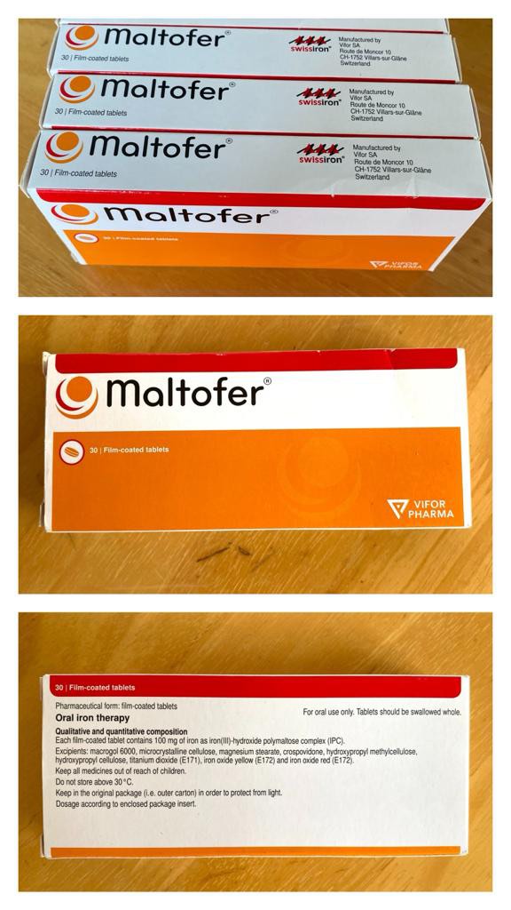 MALTOFER Tablets (Oral Iron Therapy), Health & Nutrition, Health ...
