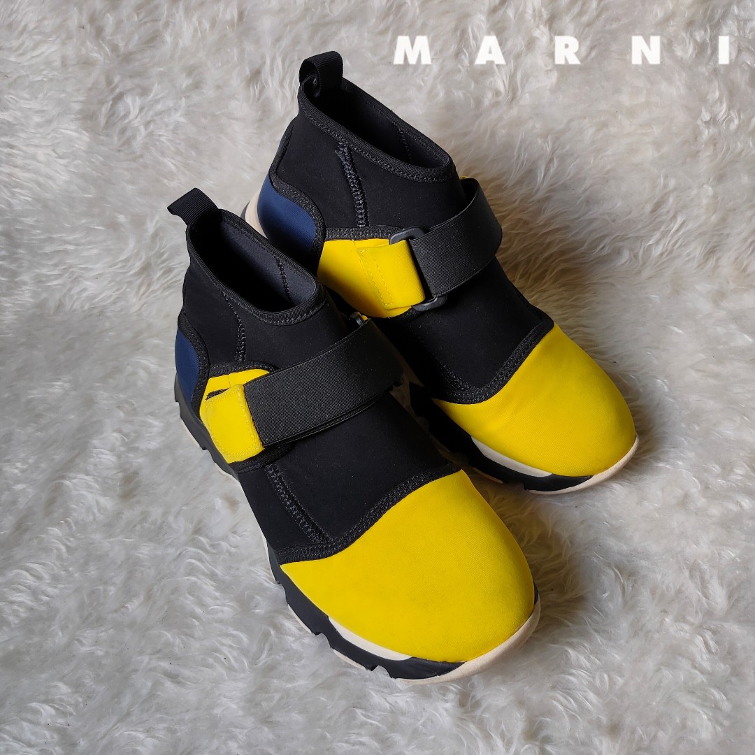 MARNI ITALY NEO-PRENE SLIP-ON SNEAKER | Velcro Strap Elastine, Women's ...