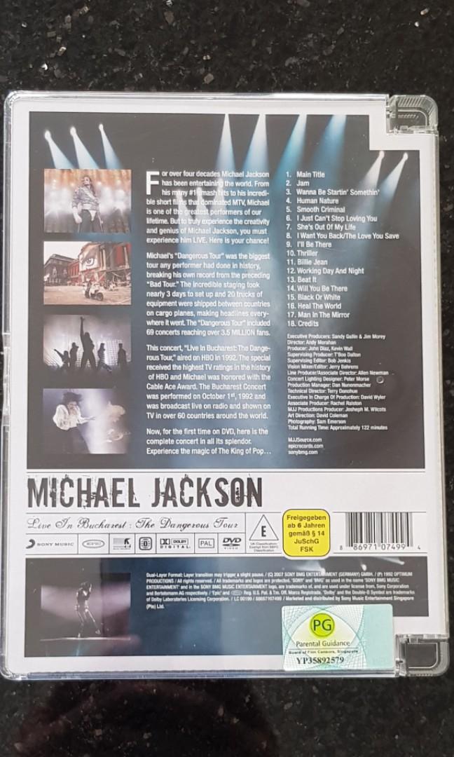 Michael Jackson - Live in Bucharest: The Dangerous Tour, Hobbies & Toys, Music & Media, CDs ...