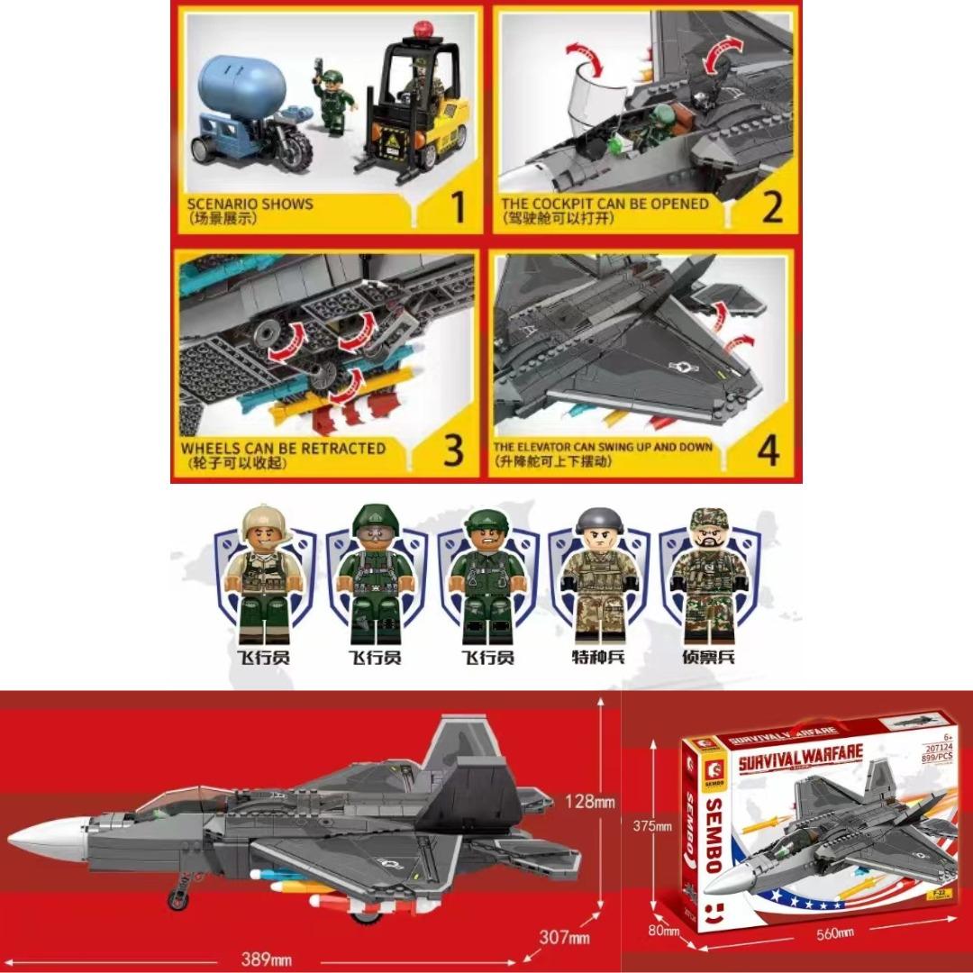 NEW SEMBO BLOCKS F-22 RAPTOR [PRE-ORDER], Hobbies & Toys, Toys & Games ...
