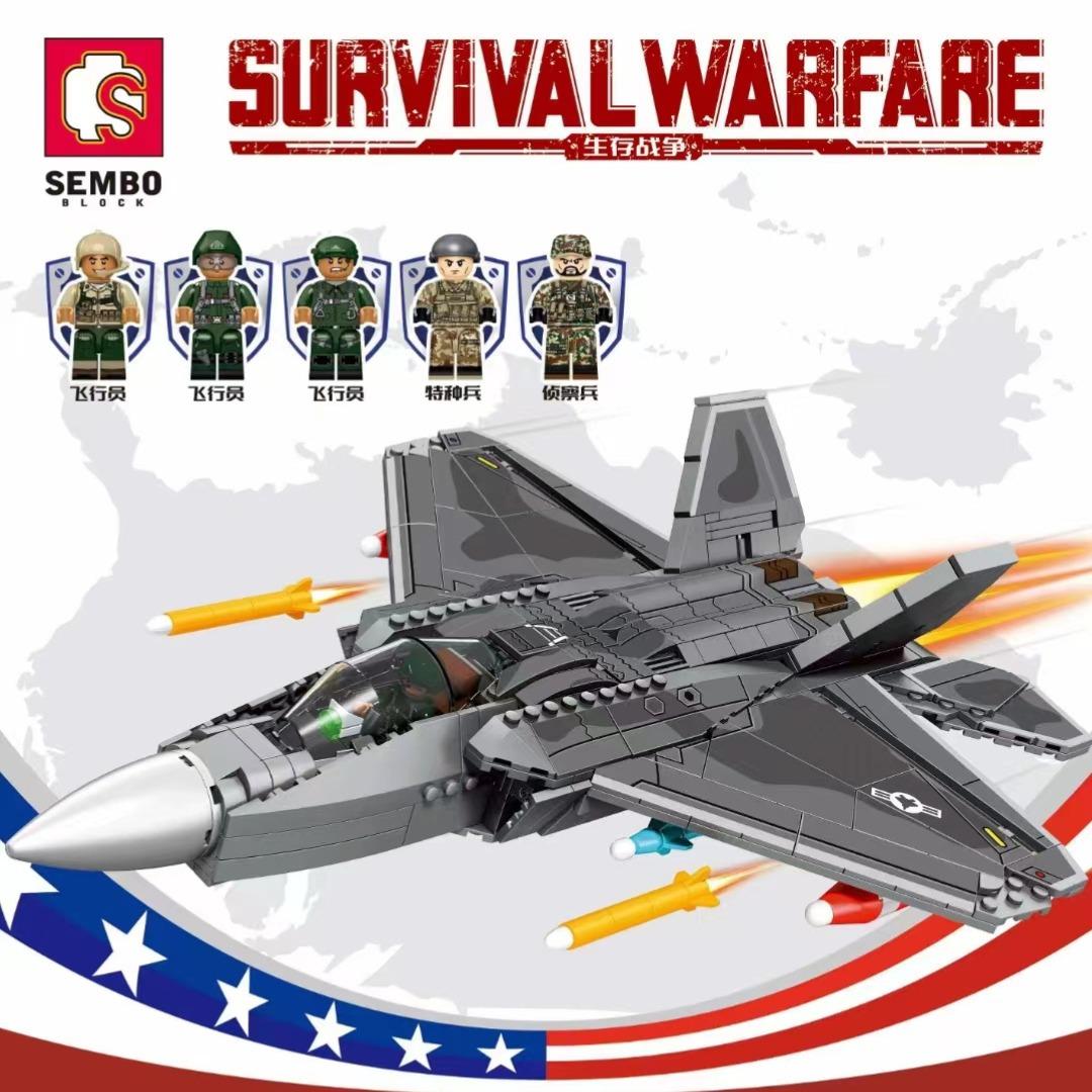 NEW SEMBO BLOCKS F-22 RAPTOR [PRE-ORDER], Hobbies & Toys, Toys & Games ...