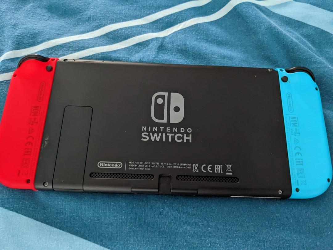 Nintendo Switch gen 1 - Neon red and blue, Video Gaming, Video Game ...