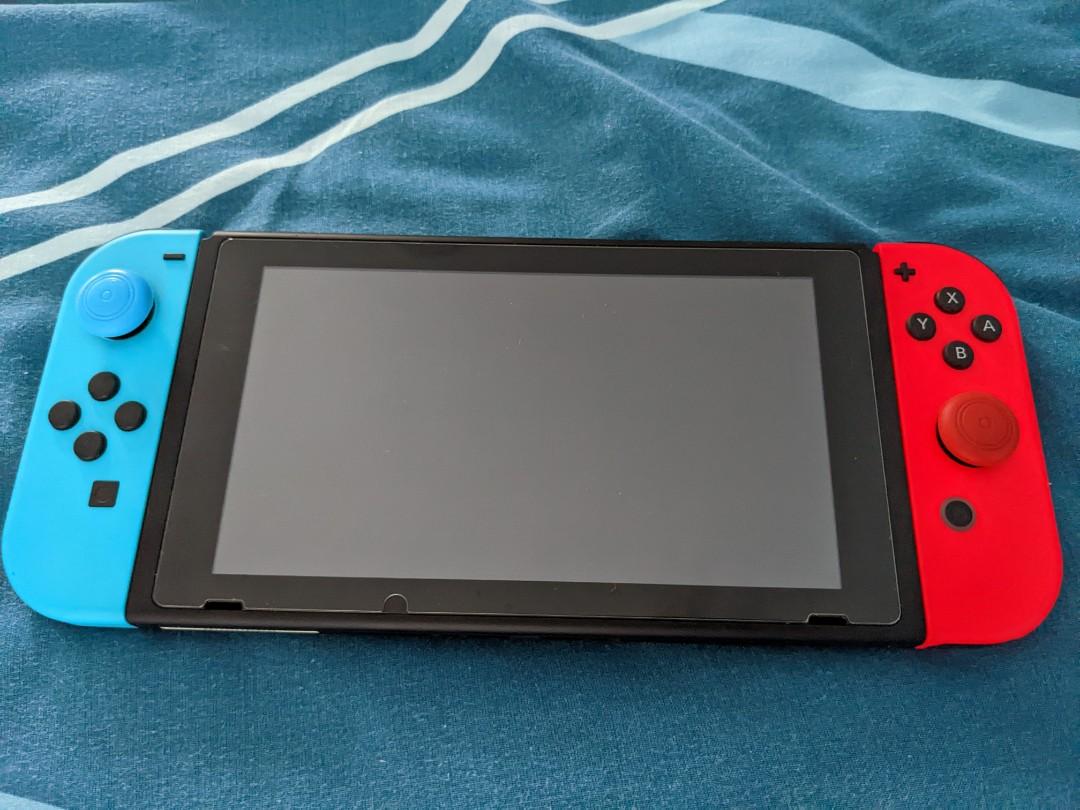 Nintendo Switch gen 1 - Neon red and blue, Video Gaming, Video Game ...