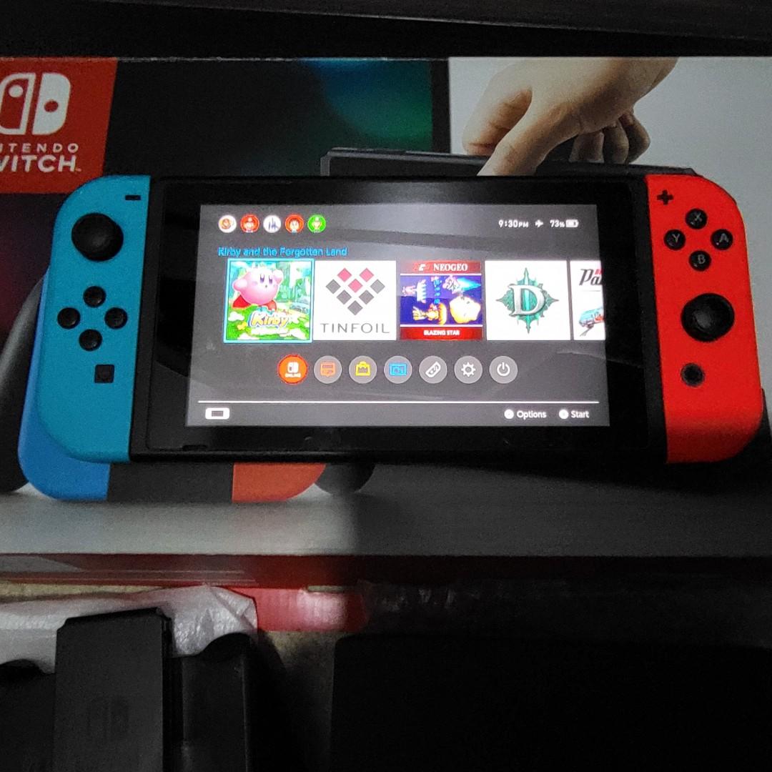 Nintendo Switch V1 Modded Atmosphere w/ 512gb sdcard w/ RCM Full Set w ...