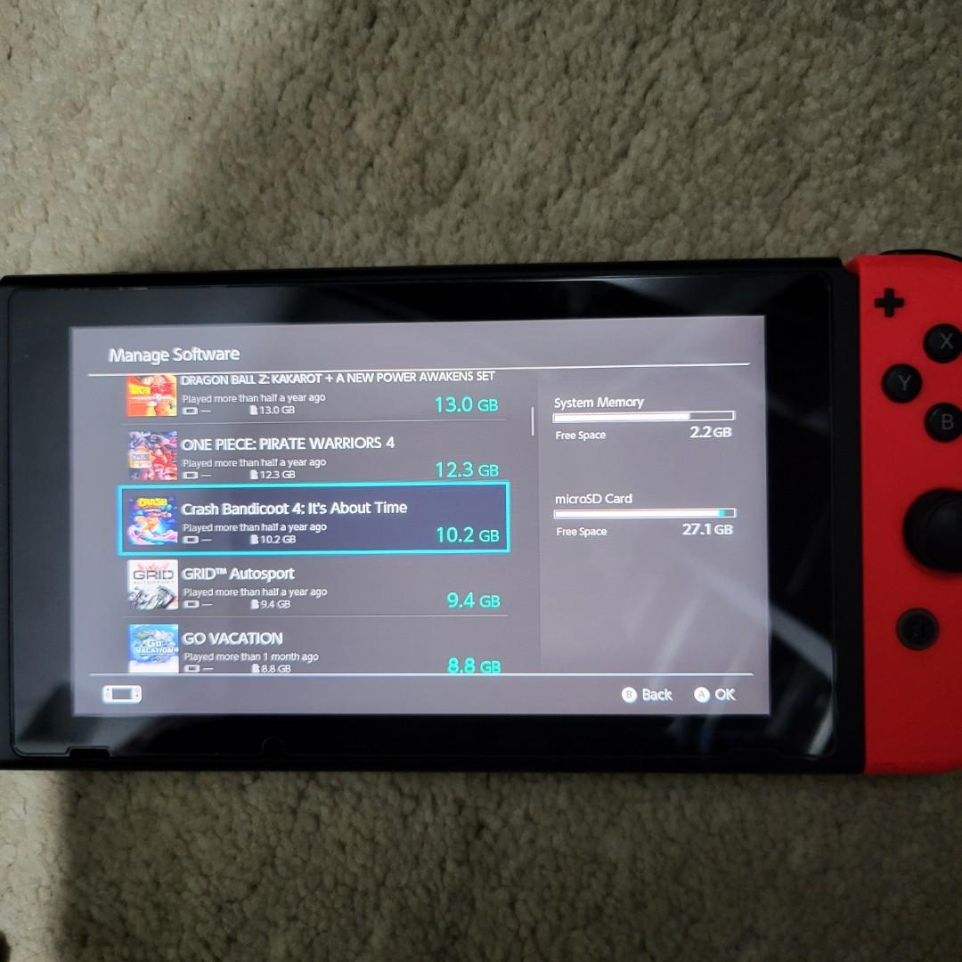 Nintendo Switch V1 Modded Atmosphere w/ 512gb sdcard w/ RCM Full Set w ...