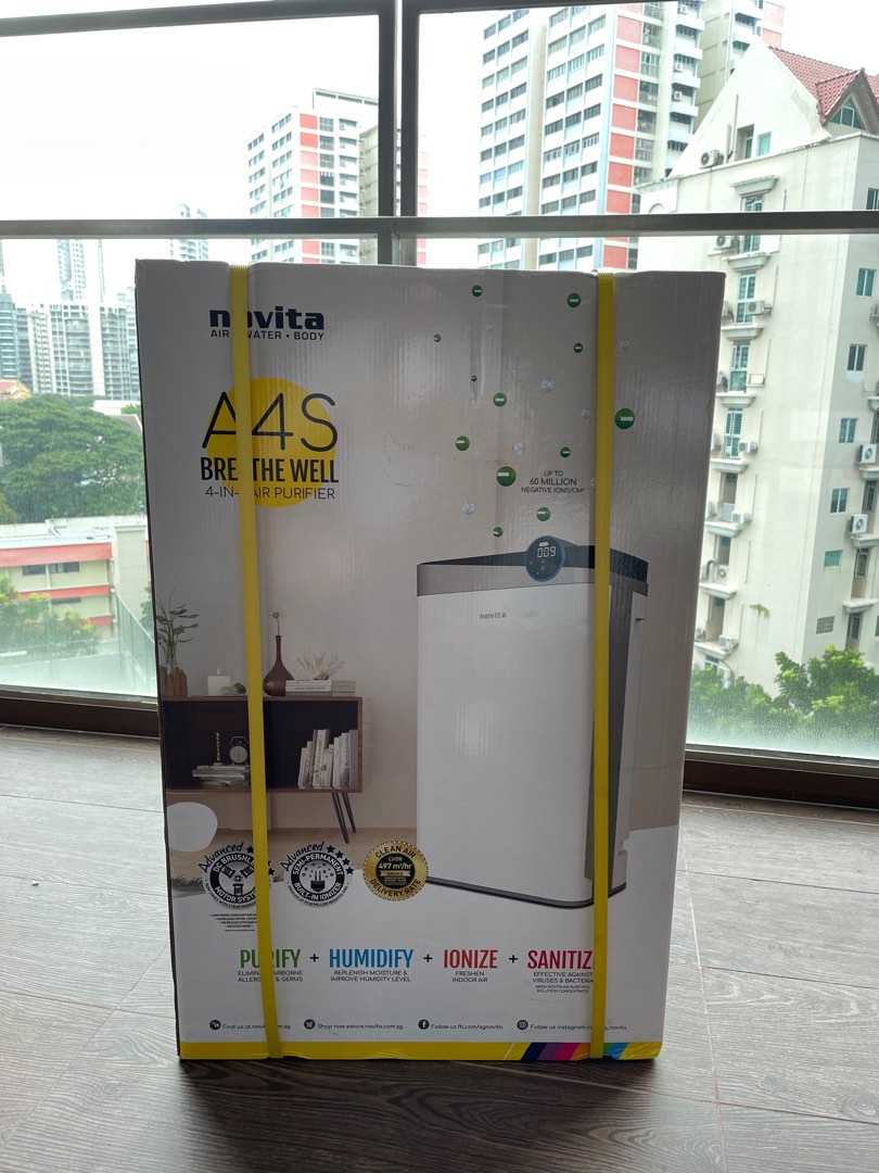 Novita A4S 4-in-1 Air Purifier. BNIB. Retailing for SGD799., TV & Home Appliances, Air Purifiers ...