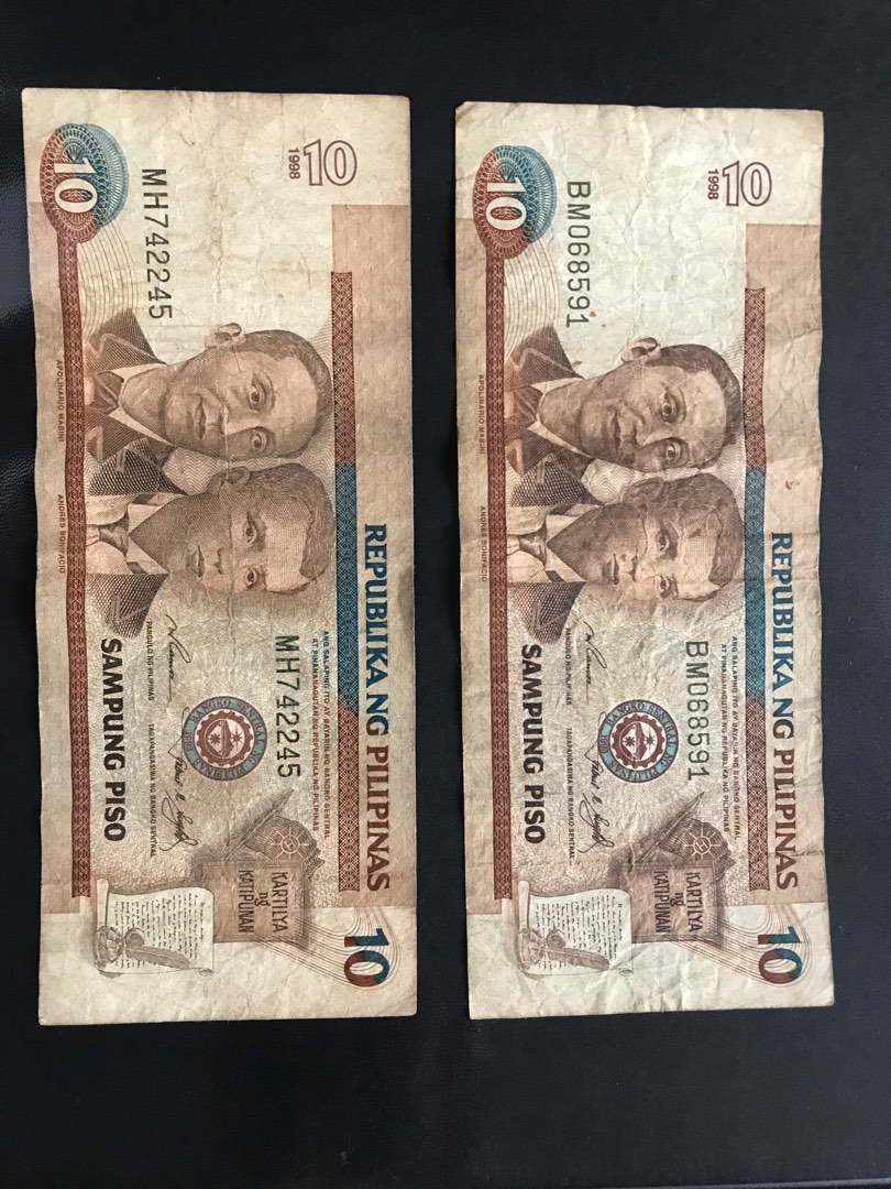 Old 10 peso bills, Hobbies & Toys, Memorabilia & Collectibles, Currency ...