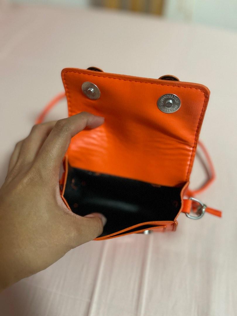 Orange card holder with sling, Women's Fashion, Bags & Wallets, Wallets ...