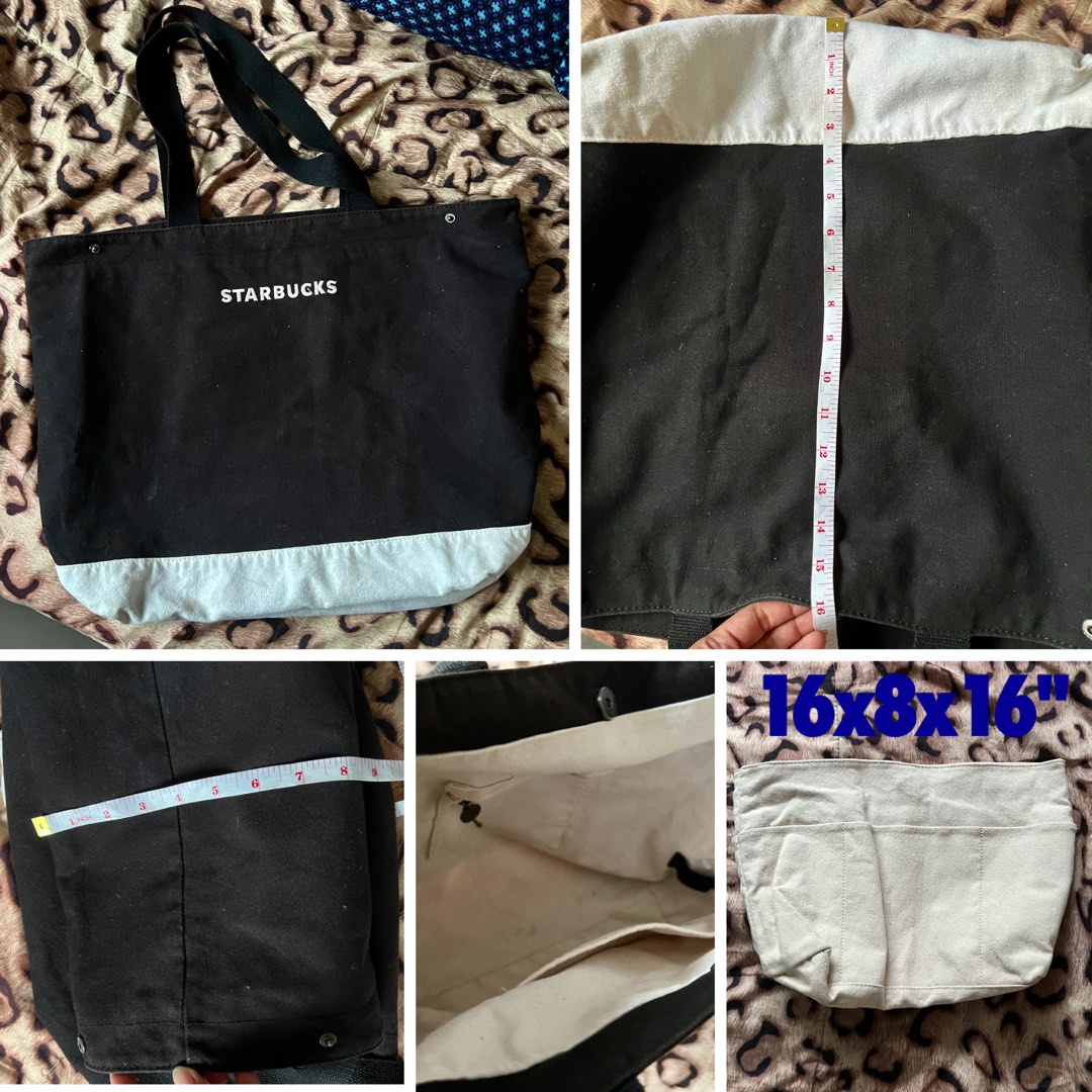 Starbucks 100% Original BIG bag with bag organizer 16x816" lwh, Women's ...