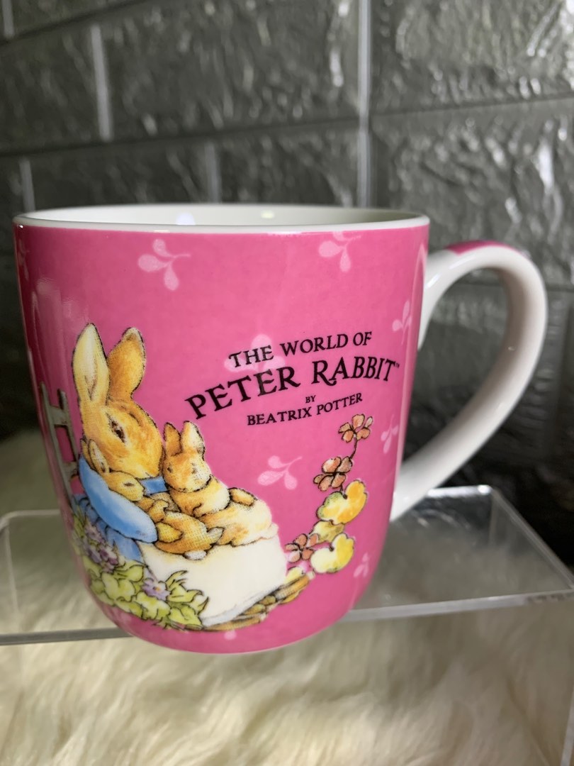 Peter Rabbit pink mug, Furniture & Home Living, Kitchenware & Tableware ...