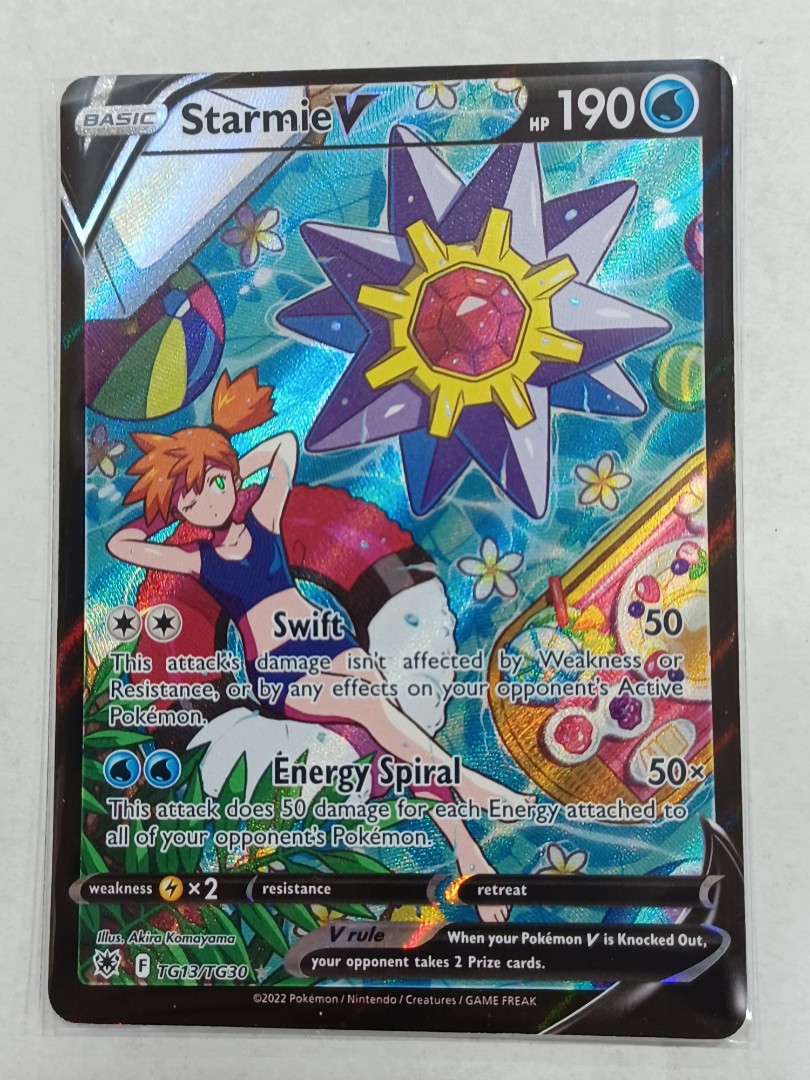 Pokemon TCG Starmie V TG13/TG30, Hobbies & Toys, Toys & Games on Carousell