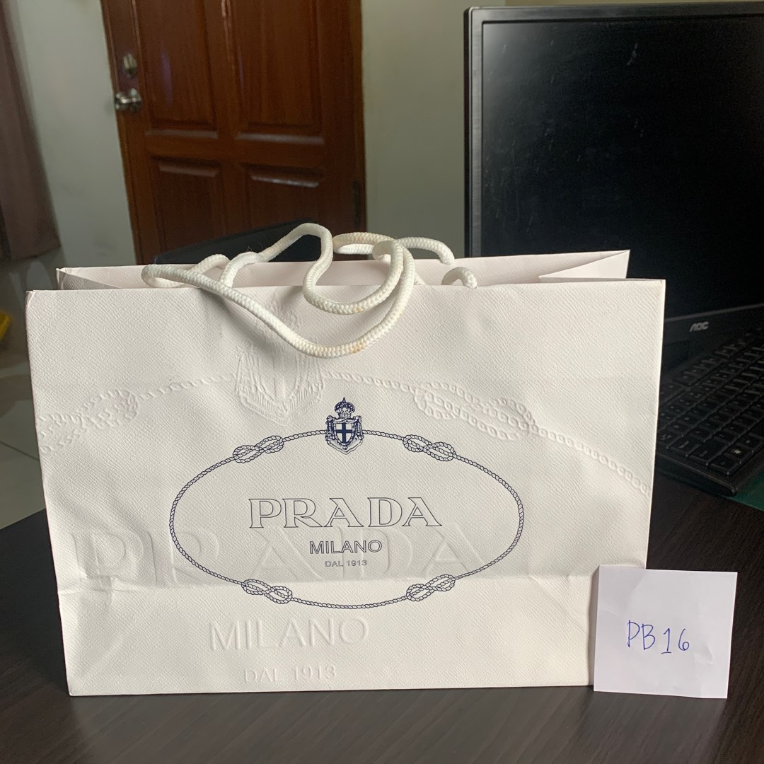 Prada paperbag (authentic), Luxury, Accessories on Carousell
