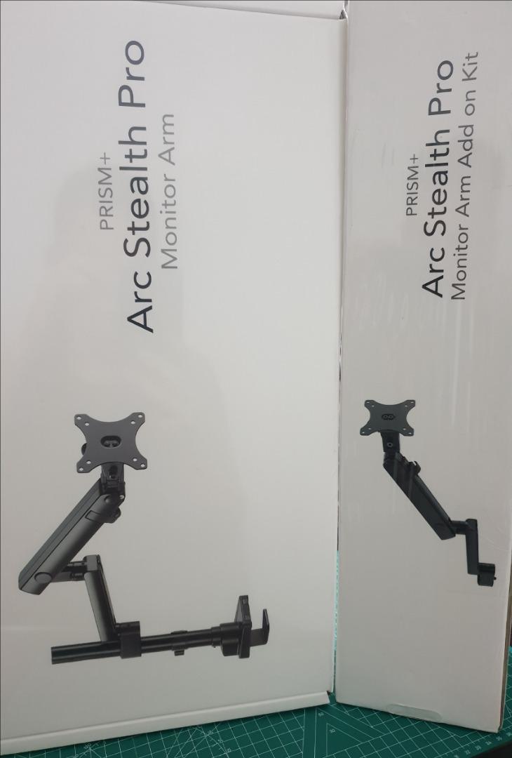 Prism+ ARC Stealth Pro Monitor VESA Monitor Arm (with additional Arm ...