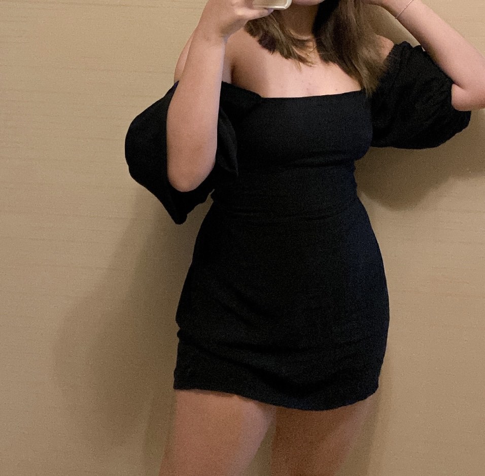 Puff Dress Black, Women's Fashion, Dresses & Sets, Dresses on Carousell