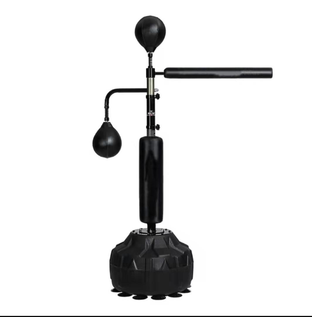 Punching Bag 360 Spinning Bar Boxing Speed Trainer Dual Bag, Sports ...