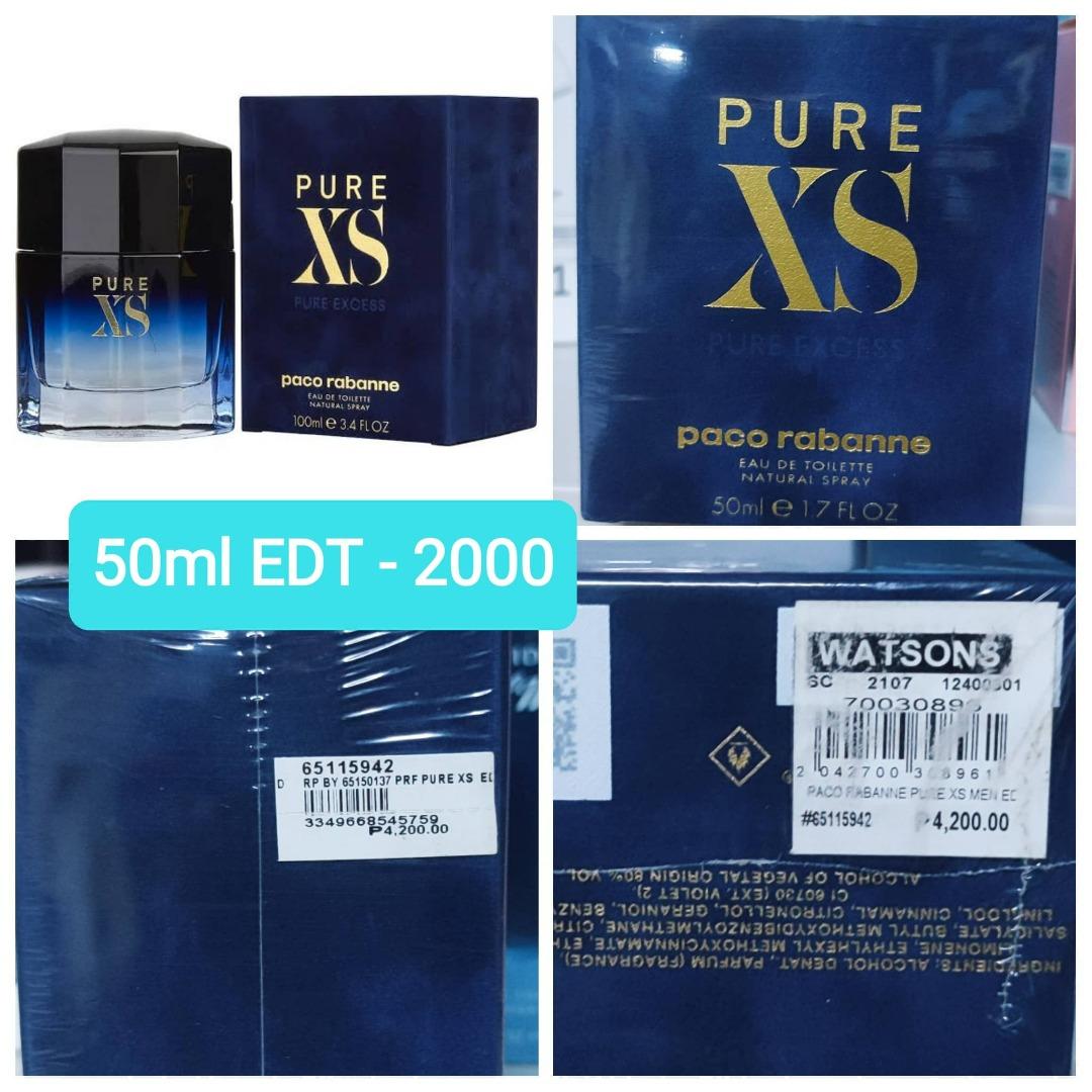 Pure XS Paco Rabanne for men 50ml, Beauty & Personal Care, Fragrance ...
