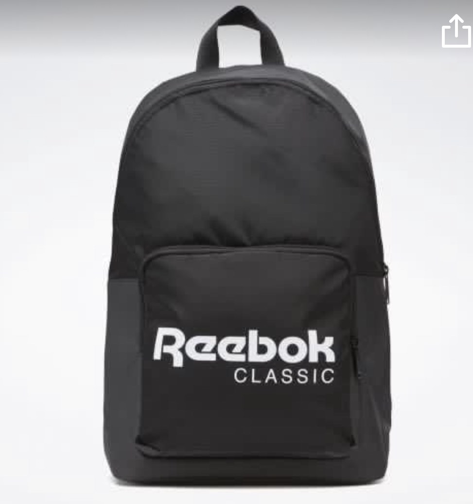 Reebok classic core backpack black, Men's Fashion, Bags, Backpacks on ...