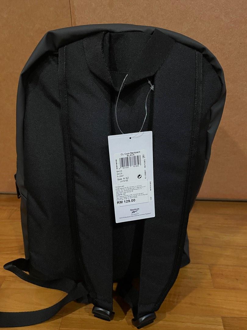 Reebok classic core backpack black, Men's Fashion, Bags, Backpacks on ...