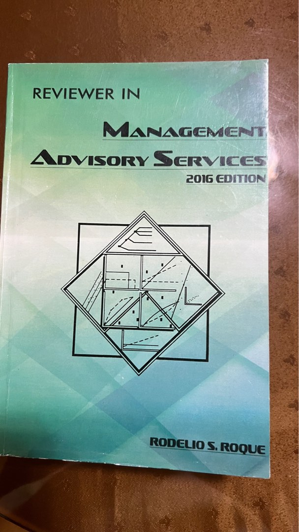 REVIEWER IN MANAGEMENT ADVISORY SERVICES by Roque, Hobbies & Toys ...