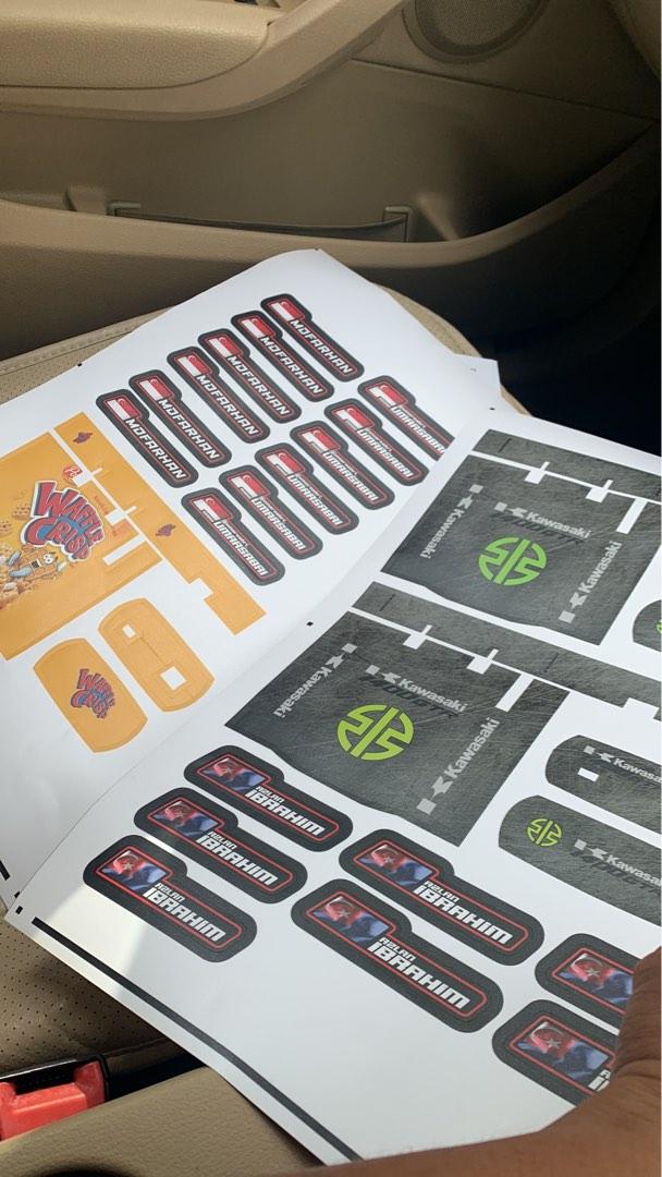 RIDER ID NAME DECAL STICKER, Sports Equipment, Bicycles & Parts, Parts ...